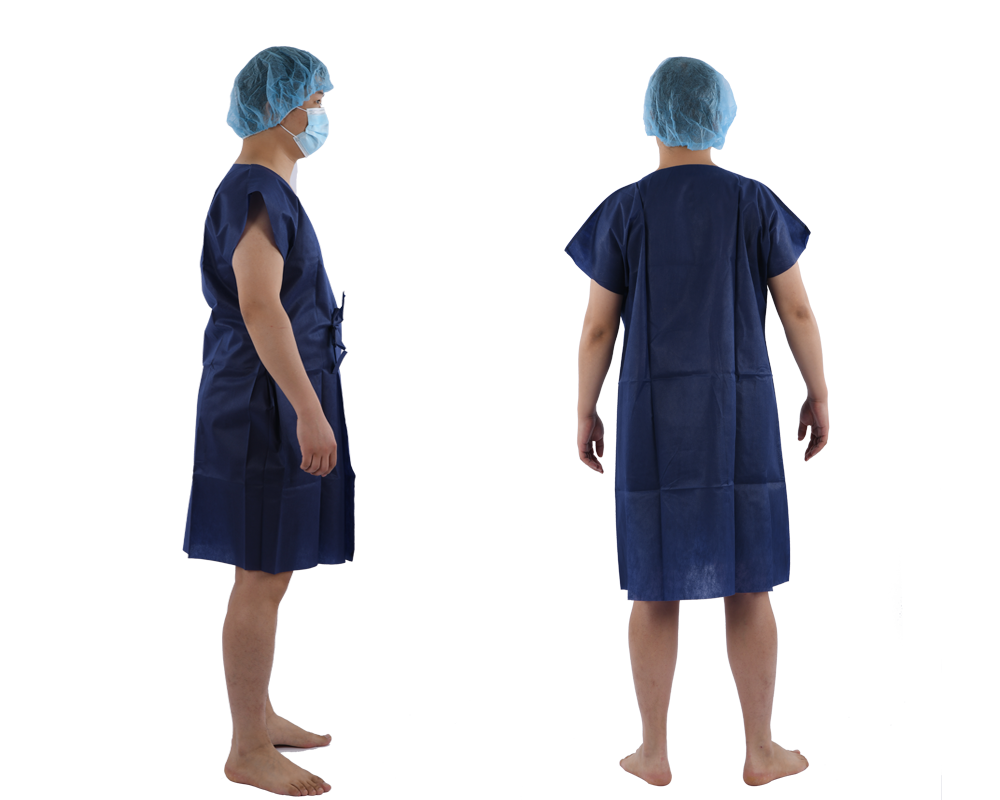 Medical Use Hospital Disposable Patient Gown, SMS Nonwoven Waterproof ...